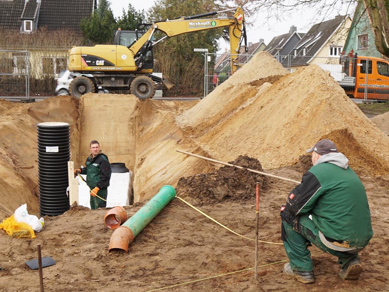 Regenwassernutzung Versickerung mit Rigolen | Meykopff